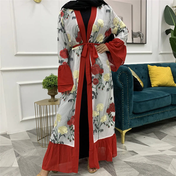 Middle Eastern Embroidered Patchwork Cardigan – Rissaintco.us