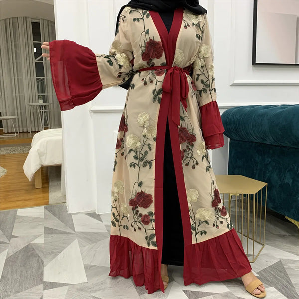 Middle Eastern Embroidered Patchwork Cardigan – Rissaintco.us